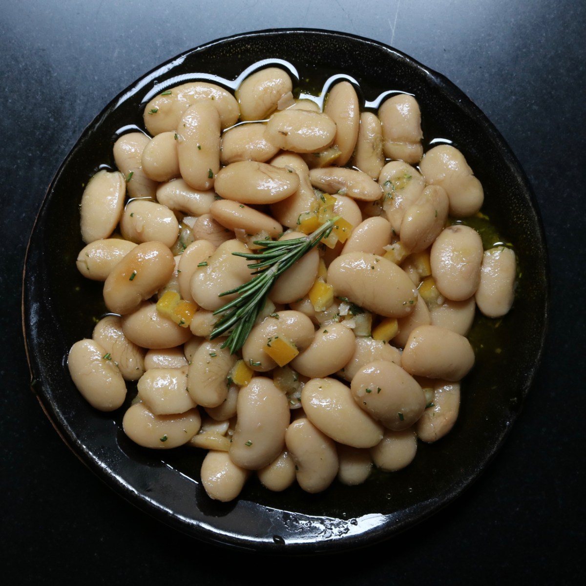 Corona Beans with Preserved Lemon and Rosemary